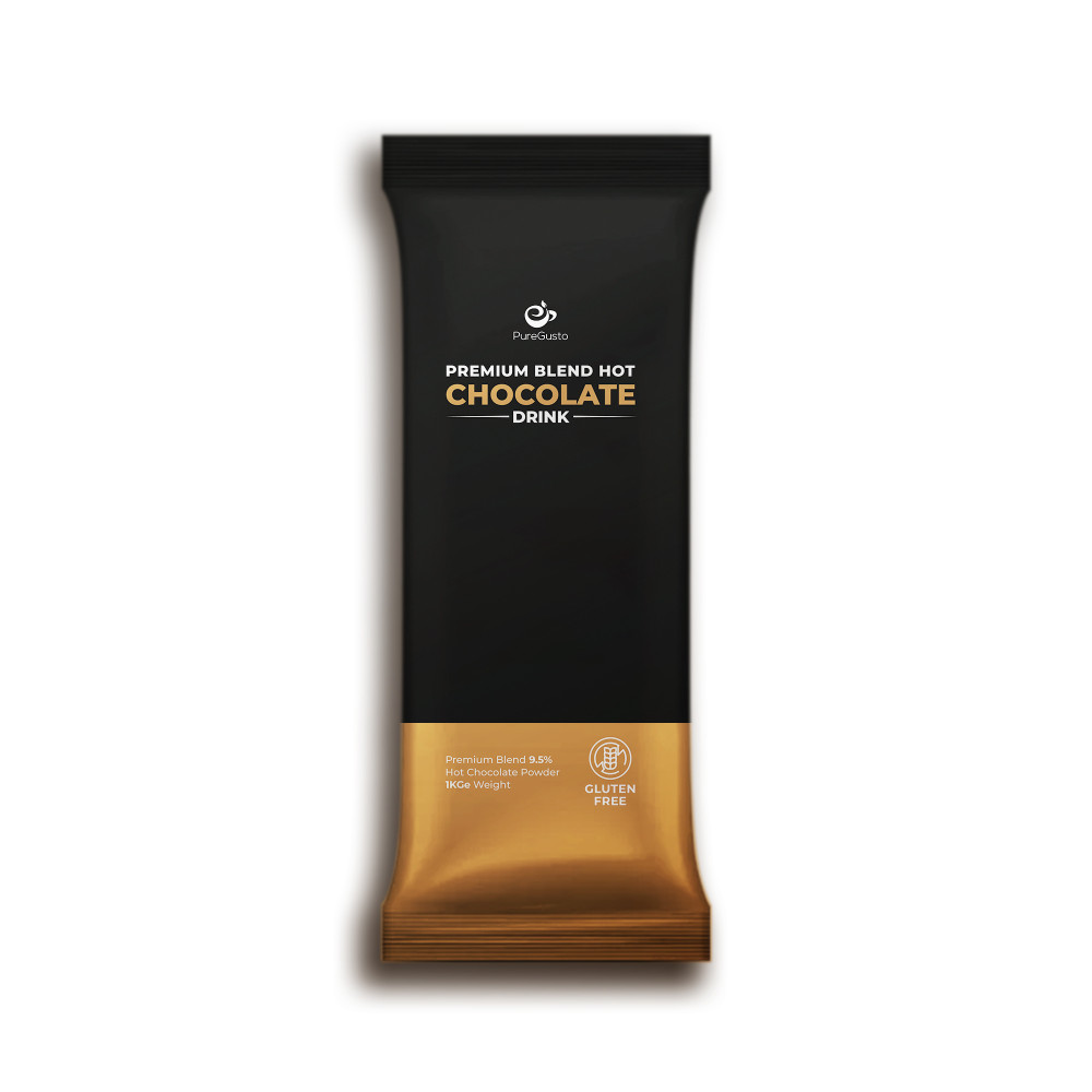 PureGusto Premium Blend Hot Chocolate Powder 1 KG - Coffee Supplies